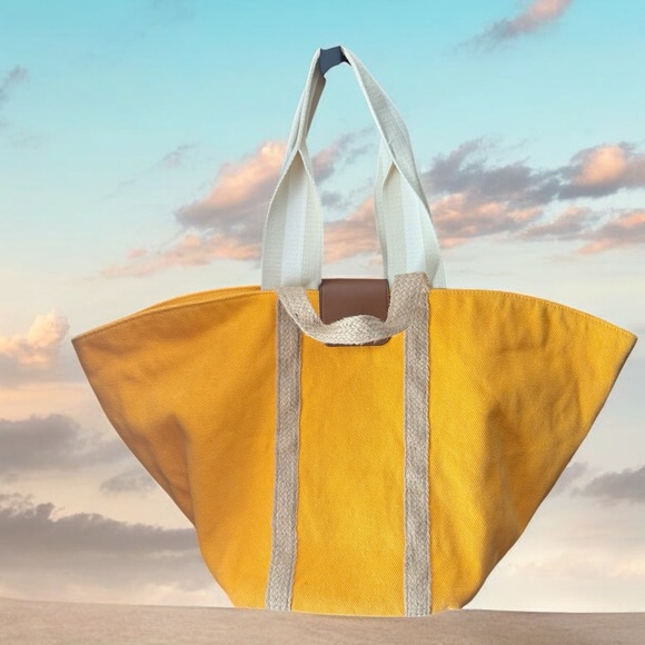 Bags | Vibrant Yellow Tote Bag With Sturdy Design And Minimalist Style ...